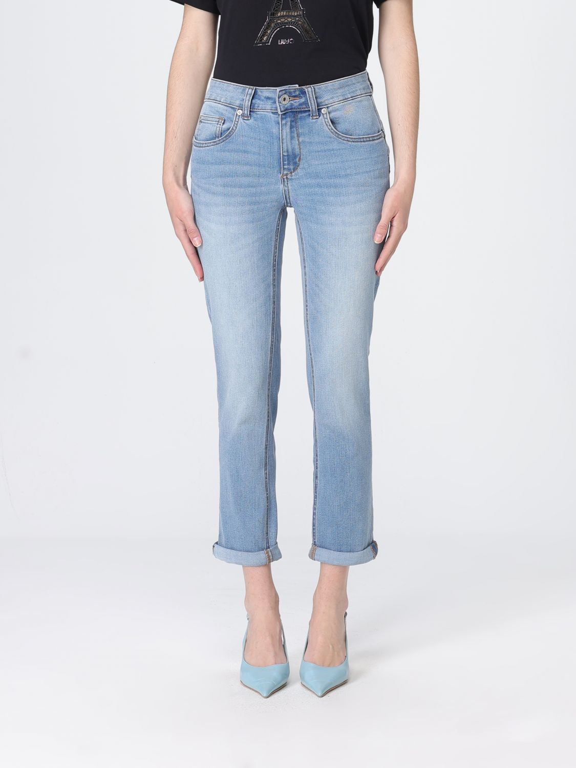 LIU JO Liu Jo Cropped Fit Stretch Denim Jeans